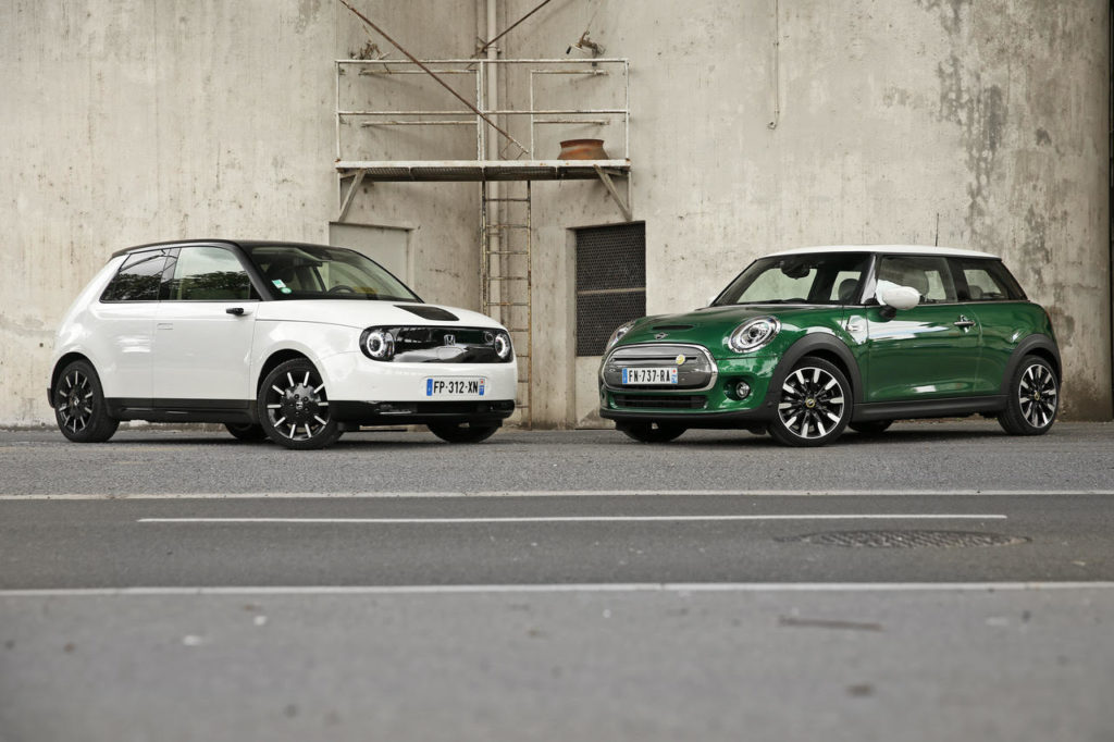 Comparatif Honda e vs Mini Cooper SE : La bataille des starlettes ...